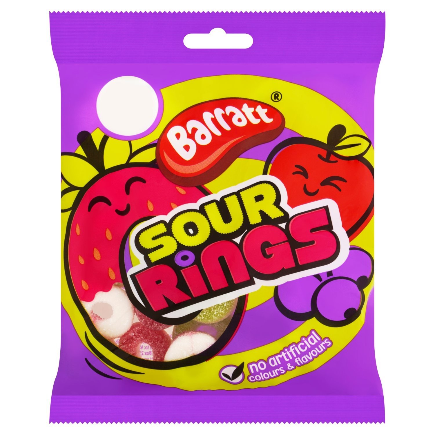 Barratt Sour Rings Sweets Bag (80 g) | British & Irish Food Delivered ...
