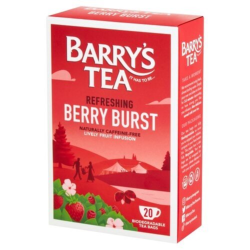 Barry's Tea Berry Burst 20 Pack (50 g) | British & Irish Food Delivered ...