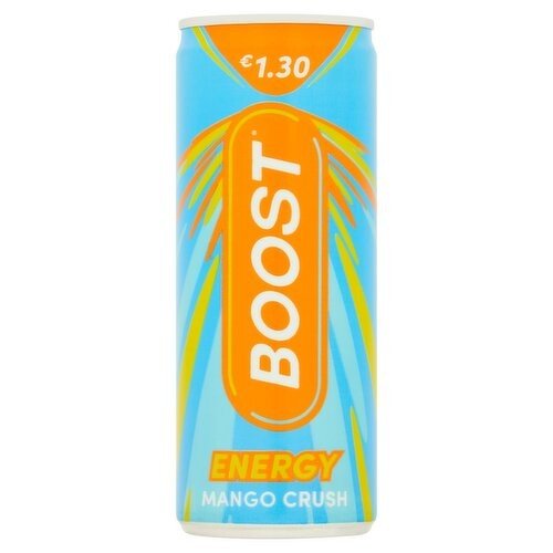 Boost Energy Mango Crush Drink Can (250 ml) | British & Irish Food ...