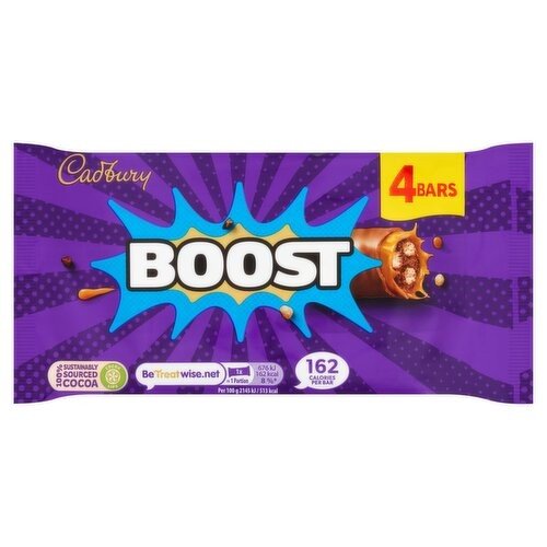 Cadbury Boost Chocolate Bar 4 Pack (31.5 g) | British & Irish Food ...