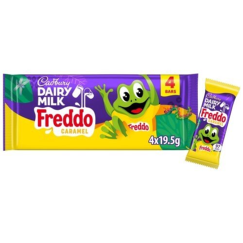Cadbury Dairy Milk Caramel Freddo Bar 4 Pack (19.5 g) | British & Irish ...