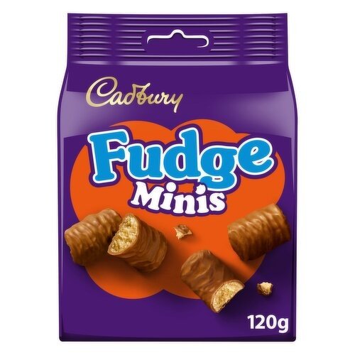 Cadbury Fudge Minis Chocolate Bag (120 g) | British & Irish Food ...