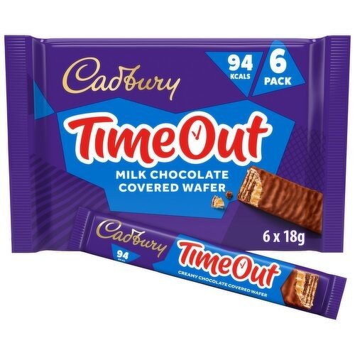 Cadbury Timeout Milk Chocolate Wafer 6 Pack (6 x 18 g) | British ...