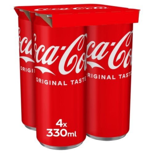 Coca Cola Can 4 Pack (330 ml) | British & Irish Food Delivered in the ...
