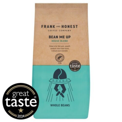 Frank & Honest Medium Roast Coffee Whole Beans (227 g) | British ...