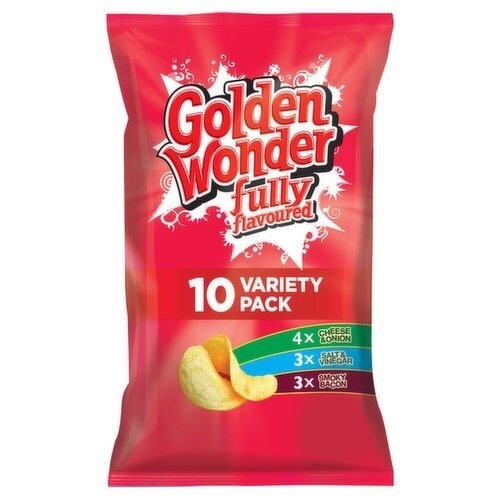 Golden Wonder Crisps Assorted 10Pack (25 g) | British & Irish Food ...