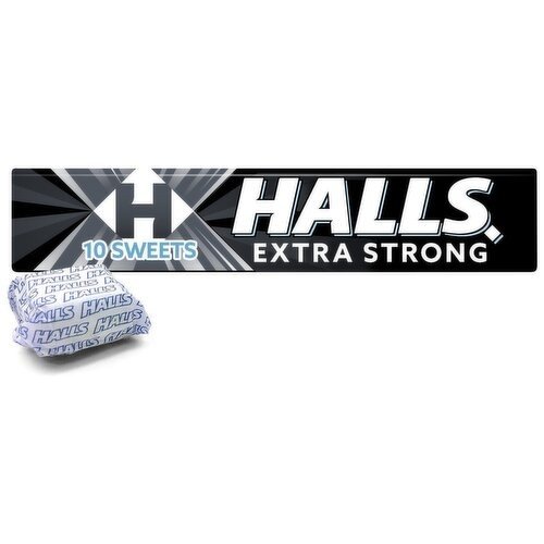 Halls Extra Strong Menthol Action Sweets (34 g) | British & Irish Food ...