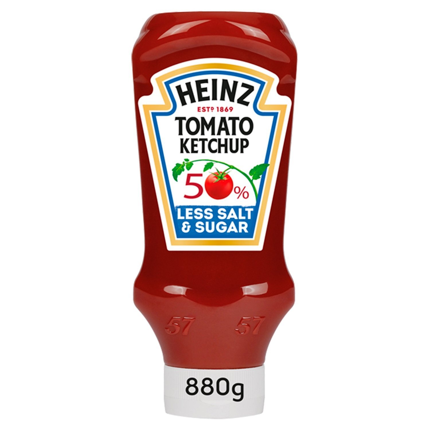 Heinz Tomato Ketchup 50% Less Sugar & Salt (800 ml) | British & Irish ...