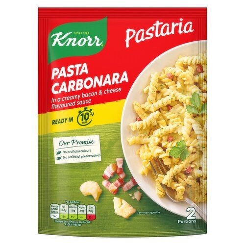 Knorr Pastaria Pasta Carbonara 2 Portions (155 g) | British & Irish ...