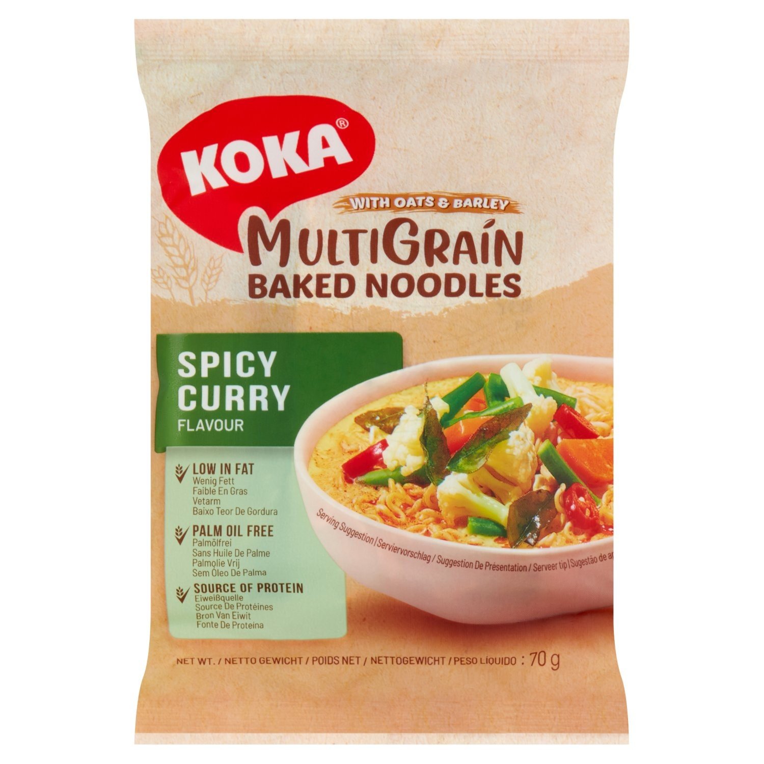 Koka Spicy Curry Multigrain Baked Noodle (70 g) | British & Irish Food ...