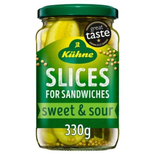Kuhne Gherkin Slices (370 ml) | British & Irish Food Delivered in the ...