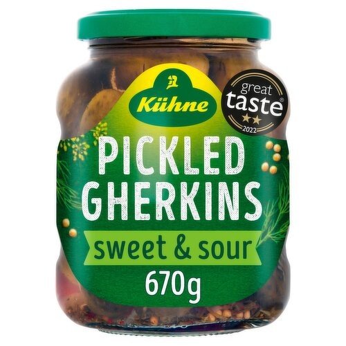 Kuhne Pickled Gerkins (670 g) | British & Irish Food Delivered in the ...