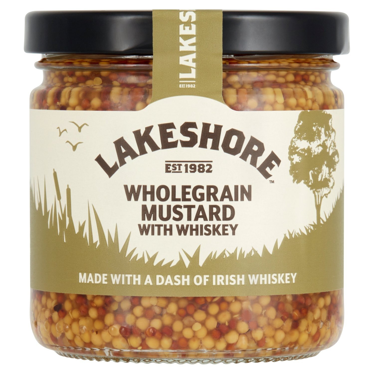 Lakeshore Wholegrain Mustard with Whiskey (205 g) | British & Irish ...