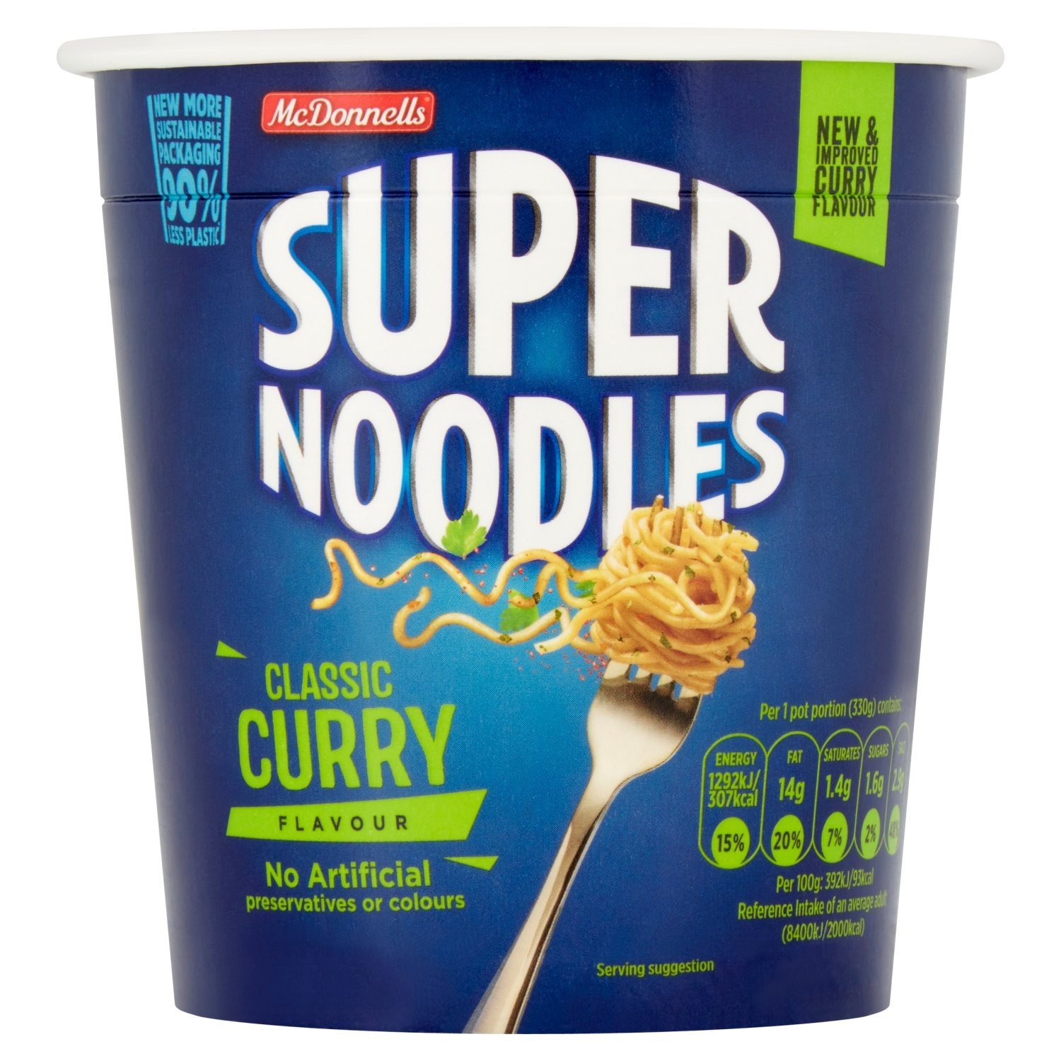McDonnells Super Noodles Pot Classic Curry (65 g) | British & Irish ...