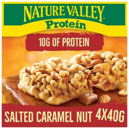 Nature Valley Protein Salted Caramel Nut Bars 4 Pack (40 g) | British ...