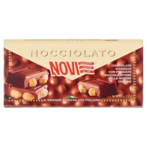 Novi Nocciolato Hazelnut Chocolate Bar (130 g) | British & Irish Food ...