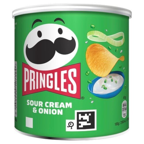 Pringles Sour Cream & Onion Crisps (40 g) | British & Irish Food ...
