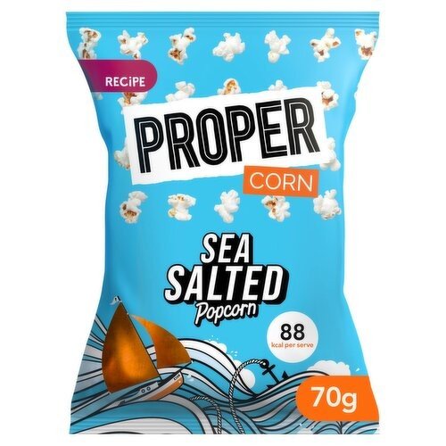 Proper Corn Lightly Sea Salted Popcorn (70 g) | British & Irish Food ...