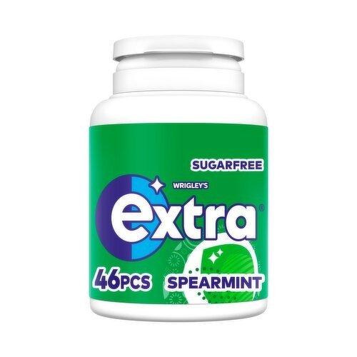 Wrigley's Extra Spearmint Chewing Gum Bottle 46 Pieces (64 g) | British ...
