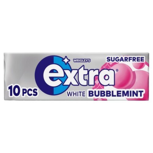 Wrigleys Extra White Bubblemint Chewing Gum 10 Pieces (14 g) | British ...